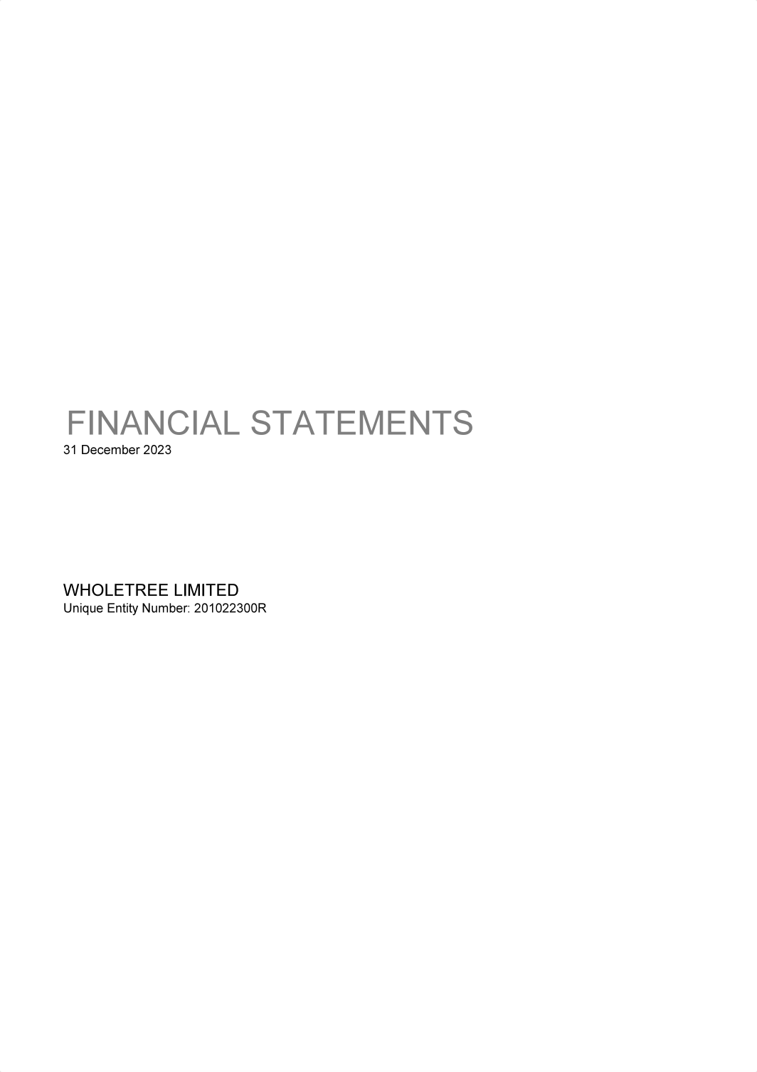 Annual Report & Financial Statements % - Over-The-Rainbow
